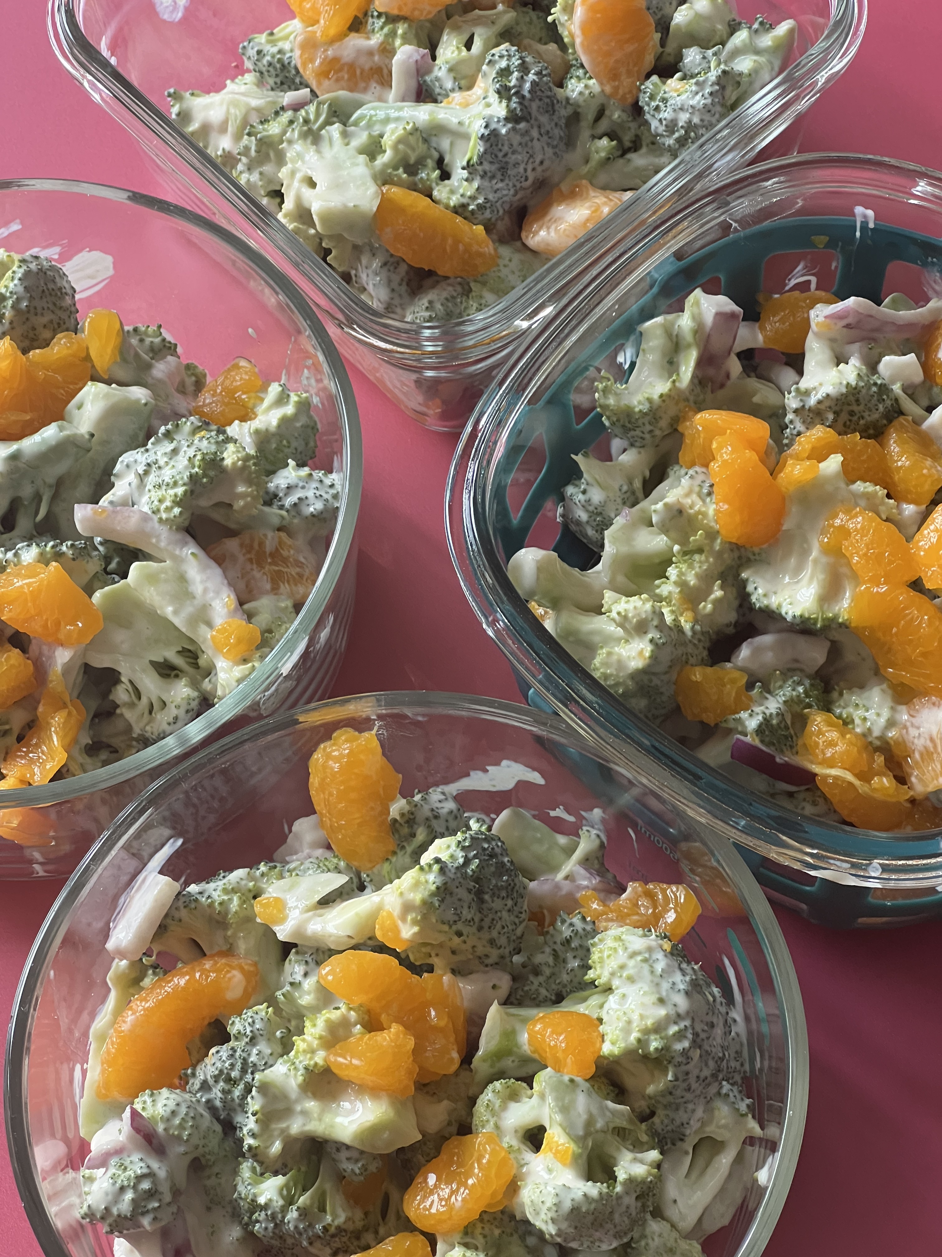 Broccoli Mandarin High Protein Salad – Good Food & Good Times